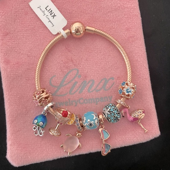 Linx | Jewelry | Linx Rose Gold Bracelet With Beach And Ocean Themed ...